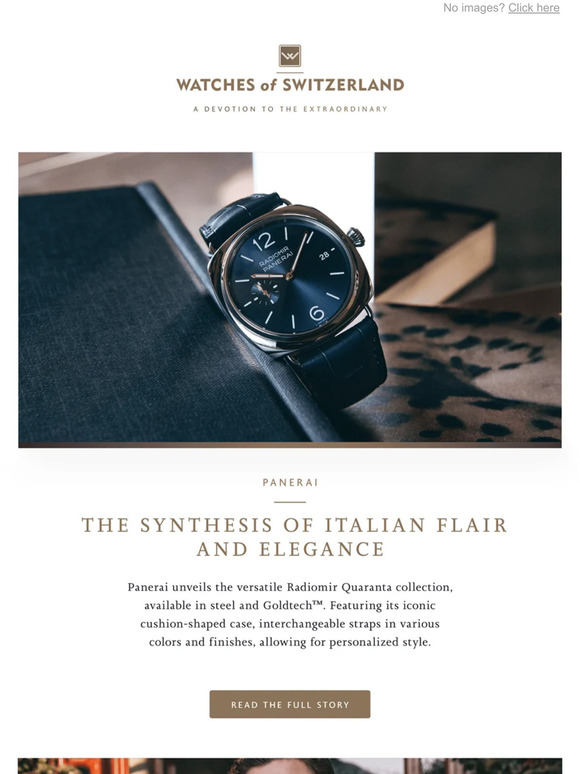 Watches of Switzerland: The Synthesis of Italian Flair and Elegance ...