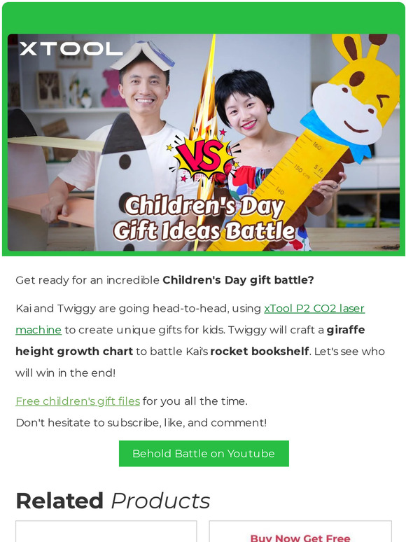 xTool: 👀Project Time: Battle of the Kids' Gifts! 🤔Who Will Win? | Milled