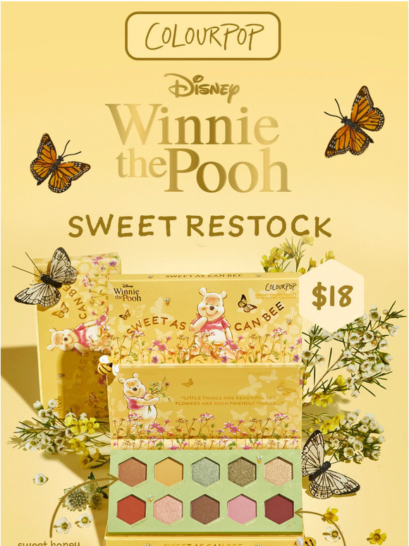 ColourPop: Disney Winnie the Pooh Palette RESTOCKED 💛 | Milled ColourPop: Disney Winnie the Pooh Palette RESTOCKED 💛 | Milled