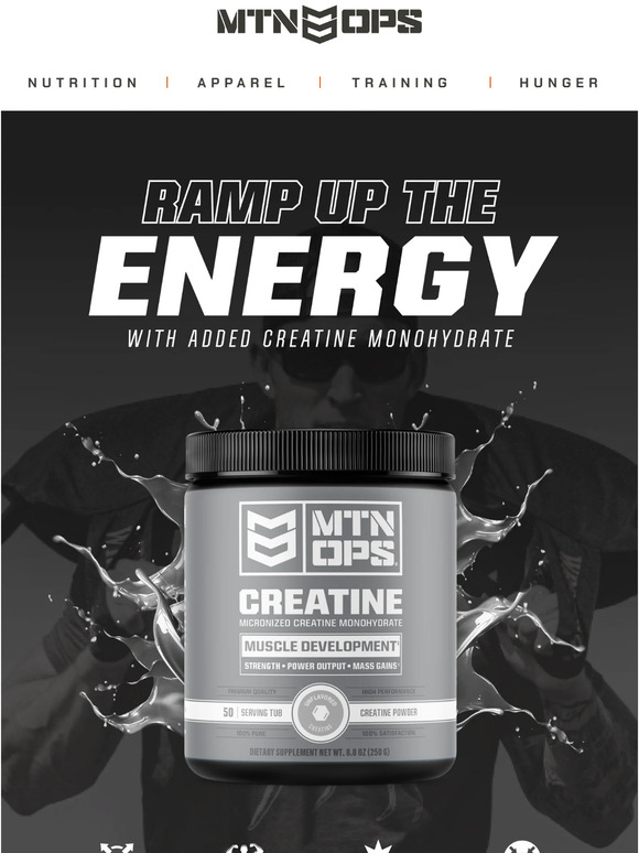 MTN OPS: Limited time savings - FREE Creatine tub with purchase of ...