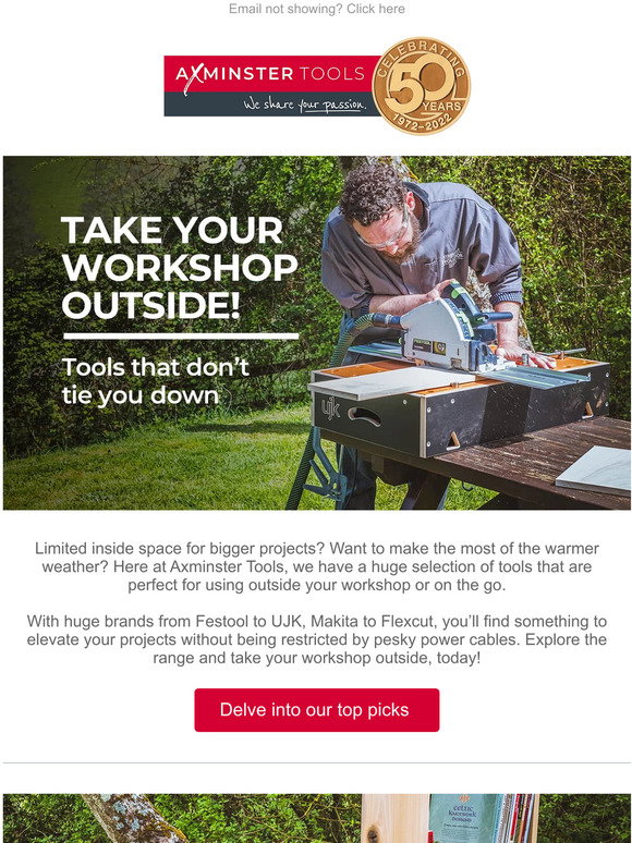 Axminster Tools: Take your workshop outside! | Milled