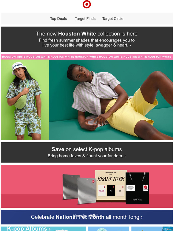 Target: Houston White's new summer styles. | Milled
