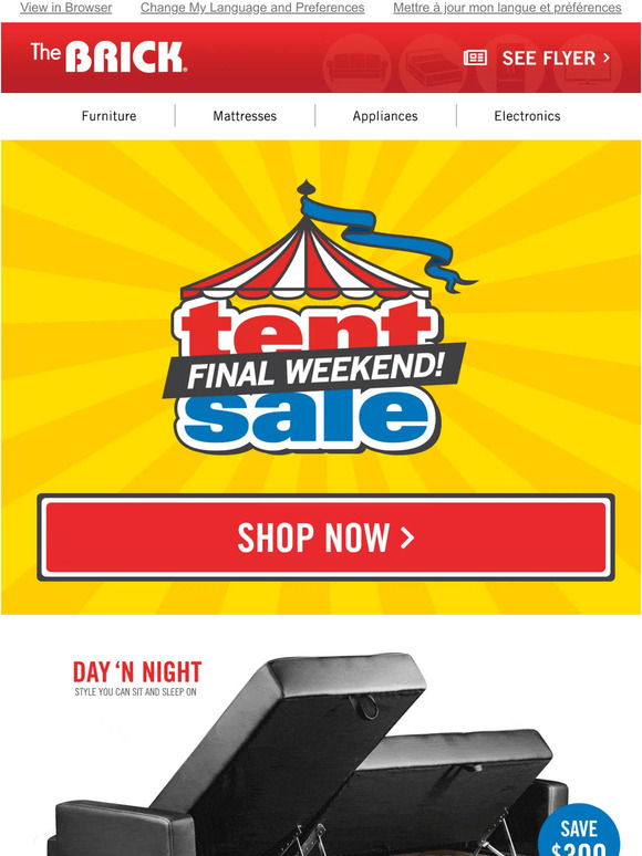 The Brick: It's the final weekend of our famous Tent Sale! | Milled