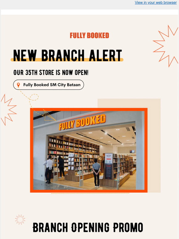 Fully Booked: Fully Booked Now in SM City Bataan! | Milled