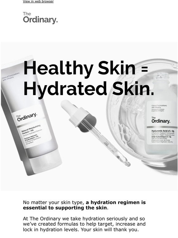 The Ordinary: More hydration, less dryness. | Milled