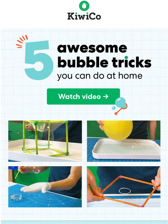 KiwiCo: 5 awesome bubble tricks you can do at home | Milled