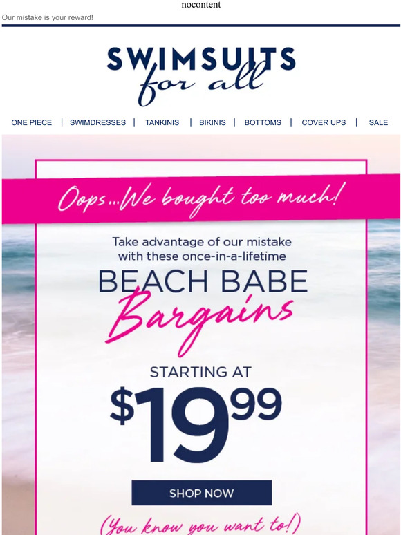 Swimsuits For All: 🤩 Up to 50% OFF + An Extra 30% OFF | Milled