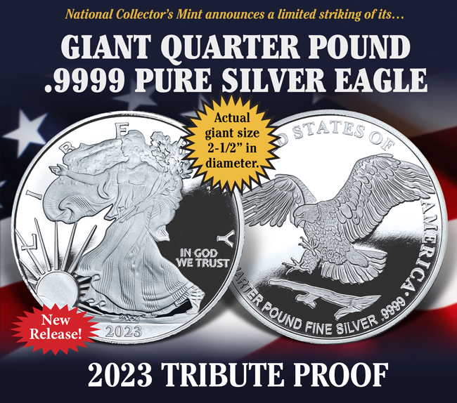 National Collector's Mint: Free Shipping! ★ 2023 Giant Quarter Pound ...