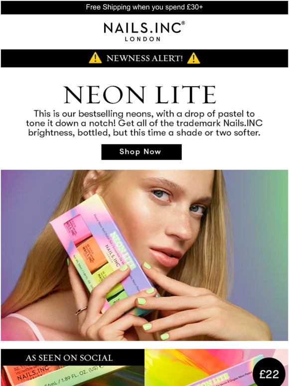 Nails Inc: Electrify your Summer look with these Neon Pastels! | Milled