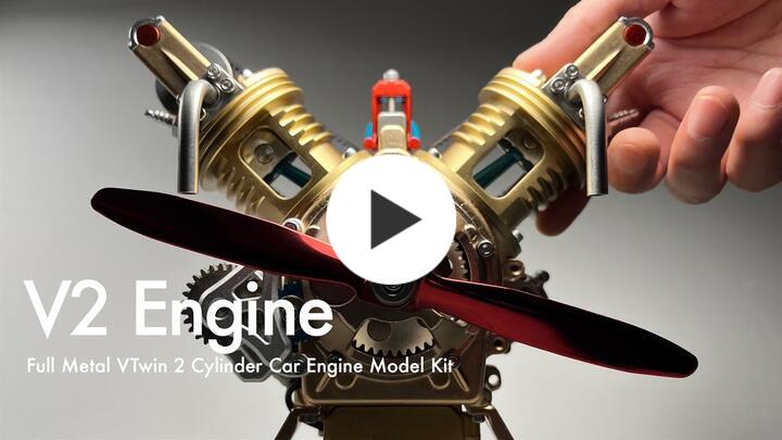 Enginediy: How to Build A V2 Engine Model Kit? | Milled