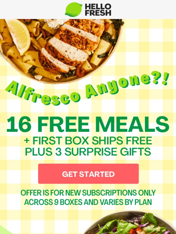 HelloFresh: 16 FREE MEALS 🧺 Easy outdoor meals | Milled