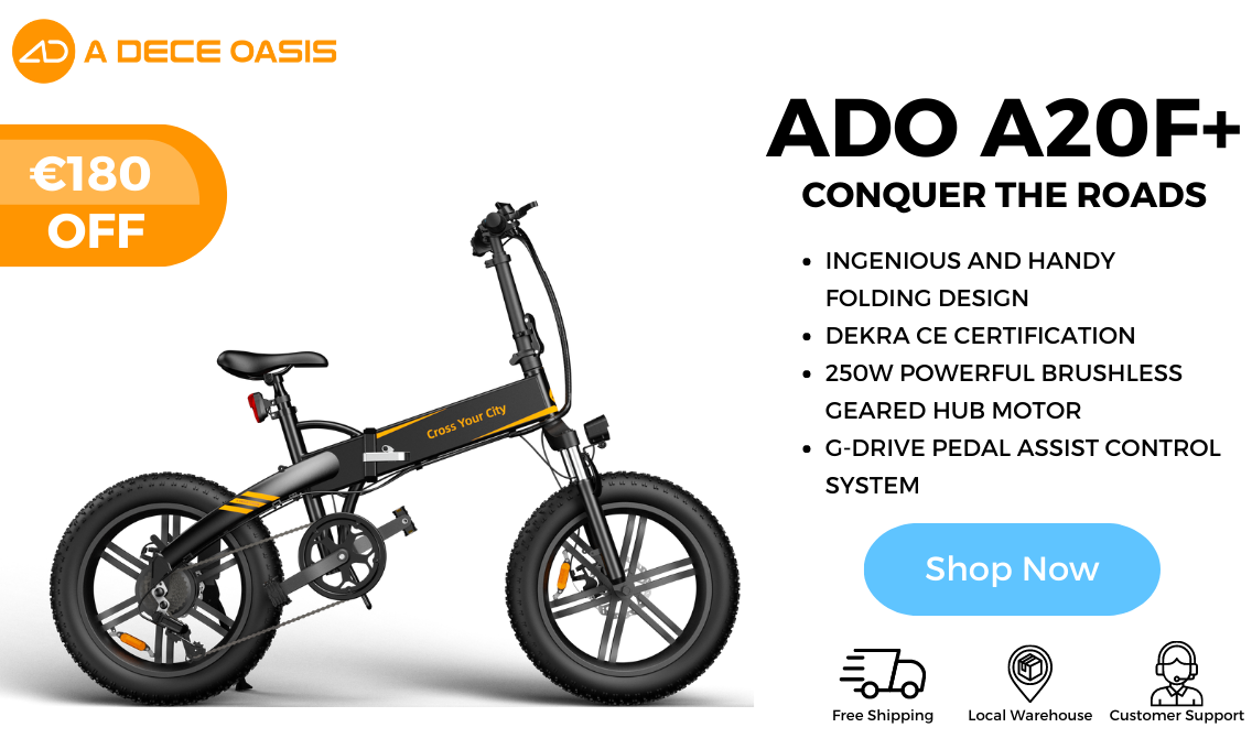 ADO E-BIKE: Take Control and Ride Powerful - A20F+ Ebike | Milled