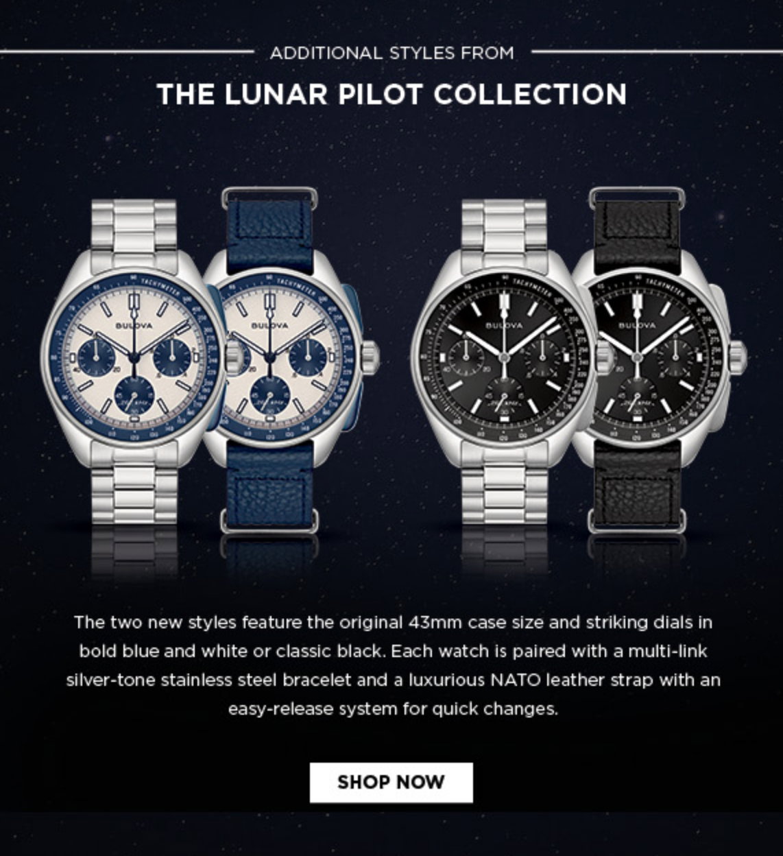 Jared: Free Bulova Lunar Pilot Travel Clock with Lunar Pilot watch ...