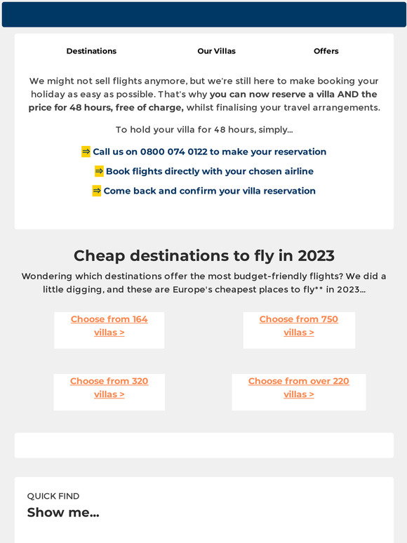 James Villas: Here's how to make booking your villa and flights even ...