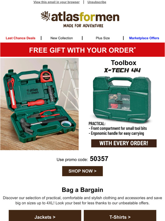 Atlas For Men: Order now and get a free toolkit 🛠️ | Milled