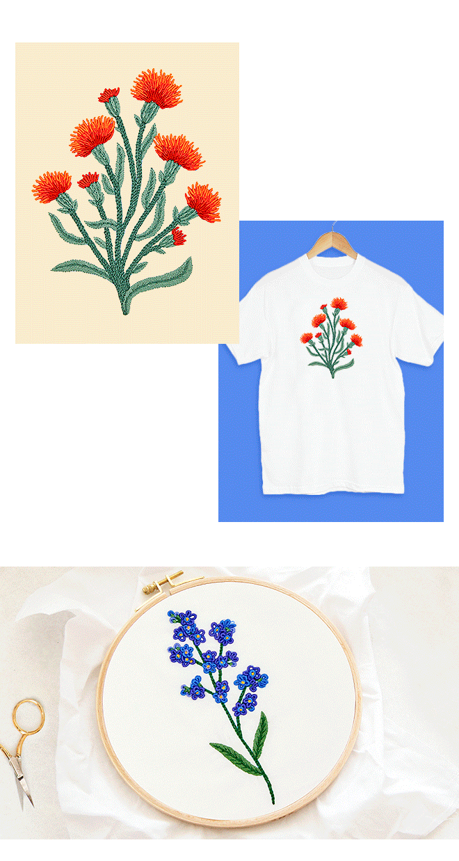 DMC: Free Patterns: Wildflowers 🌼 | Milled