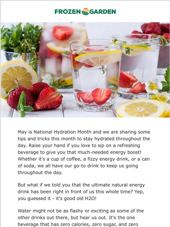 Frozen Garden: Discover the Benefits of Hydration Energy to Fuel Your ...