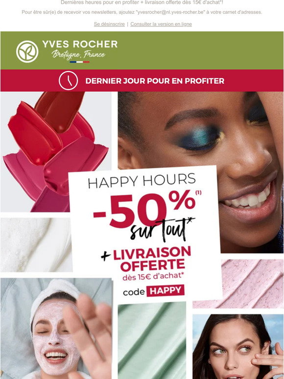 Yves Rocher: Qu'allez-vous choisir ? -50% sur TOUT 😍 | Milled
