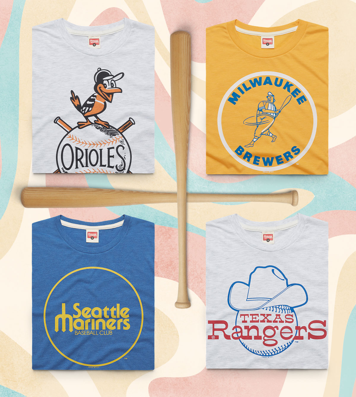 Homage: All new MLB vintage logos! | Milled