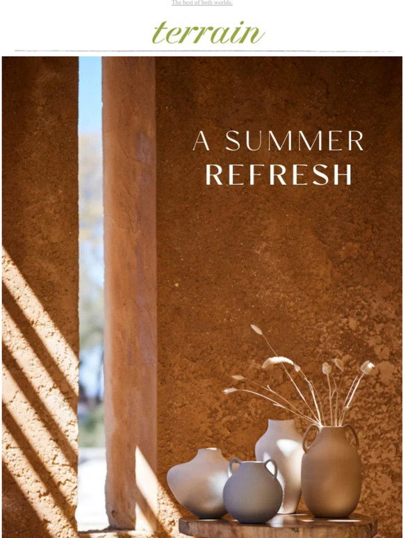 Terrain: Summer decor brings the outdoors in. | Milled