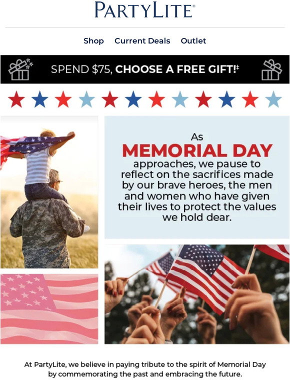 Party Lite: Honoring Memorial Day: Illuminate the Spirit of Remembrance ...