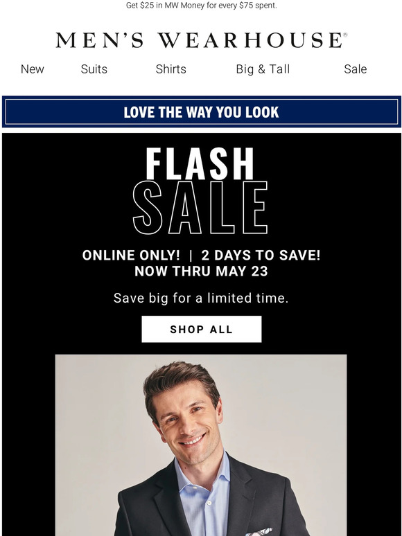 Men's Wearhouse: 2 Day Flash Sale Starts NOW! 🚨 | Milled