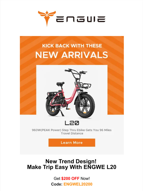 Engwe: ENGWE L20 Step Thru Ebike Is In Stock Now!🔥 | Milled