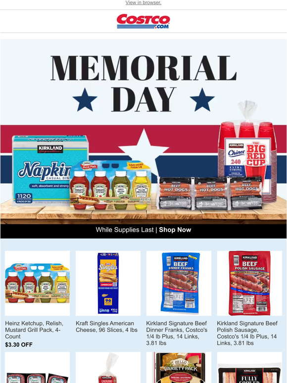 Costco: Grill & Chill: Memorial Day Cookout Essentials, Summer Looks ...