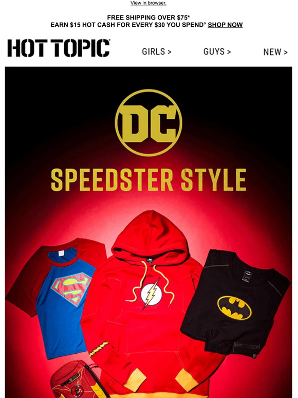 Hot Topic: Explore the Multiverse with The Flash merch ⚡ | Milled