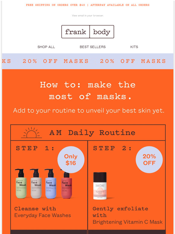 Frank Body: How the heck do I use a mask? | Milled