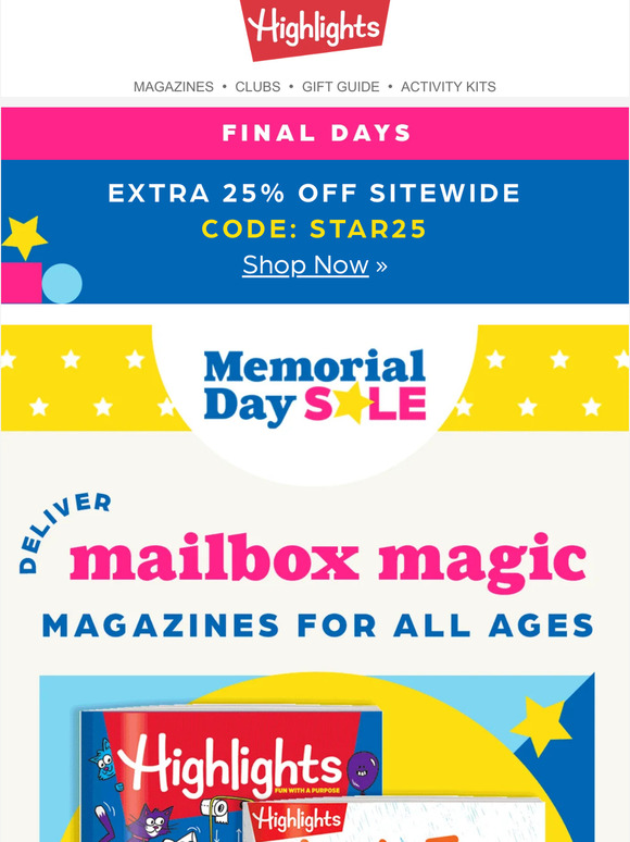 Highlights for Children: Mailbox magic every month | Milled