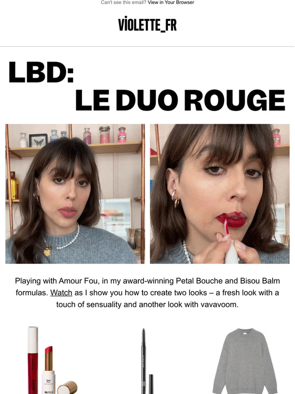 VIOLETTE FR: LBD: Le Duo Rouge | Milled