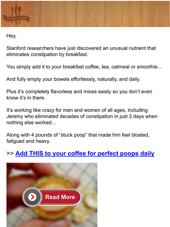 PaleoPlan: No squeezing: This makes poop slide out with ease each ...