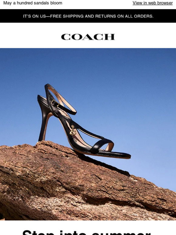Coach: The ultimate summer shoes are here. | Milled