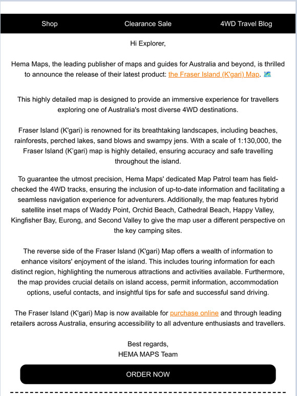 Hema Maps: Discover the wonders of Fraser Island with Hema's NEW map! 🚙 ...