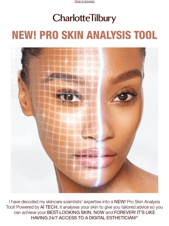 Charlotte Tilbury: NEW! Pro Skin Analysis Tool 🤍 | Milled
