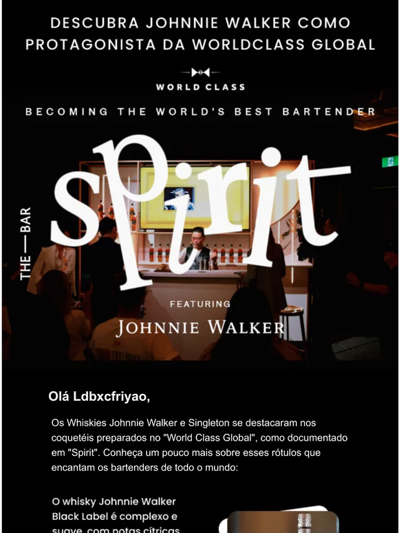 The Bar: Johnnie Walker e Singleton são os protagonistas de ‘Spirit ...