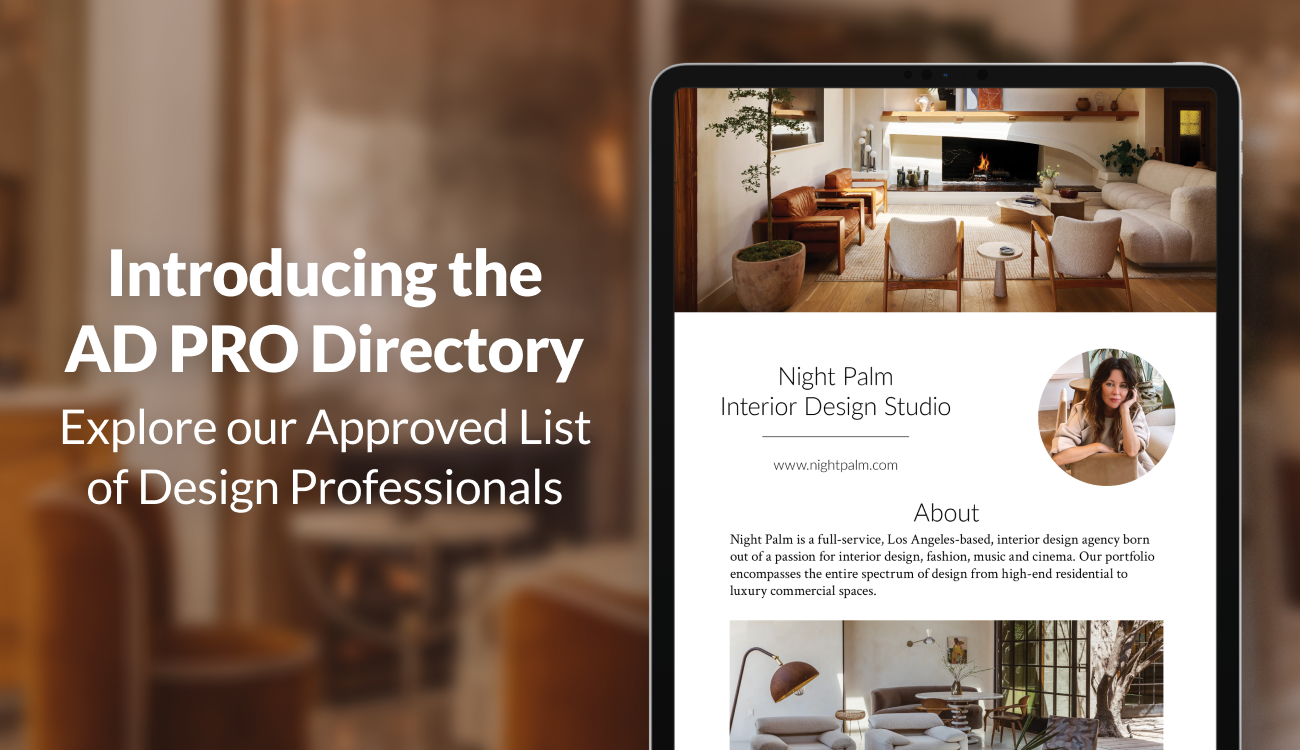 Architectural Digest: Introducing the AD PRO Directory | Milled