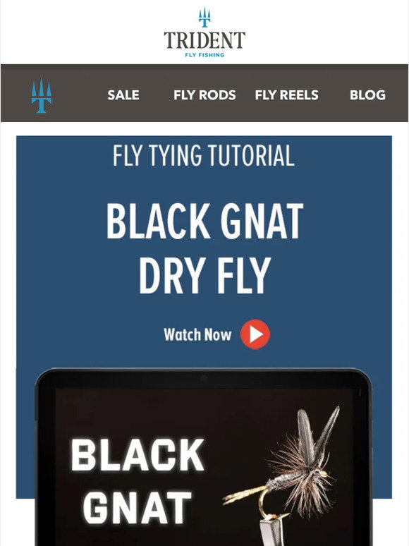 Trident Fly Fishing: How to Tie the Black Gnat. | Milled