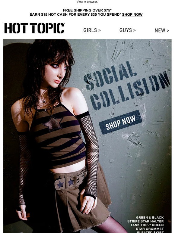 Hot Topic: Get into grunge with the latest Social Collision pieces | Milled