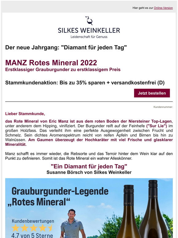 Silkes Weinkeller: Grauburgunder-Legende Rotes Mineral bis zu 35 % ...