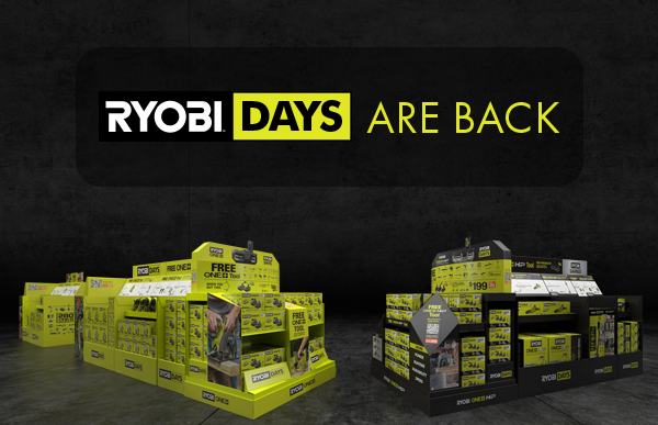 Ryobi: RYOBI Days are Back in 3..2..1 | Milled
