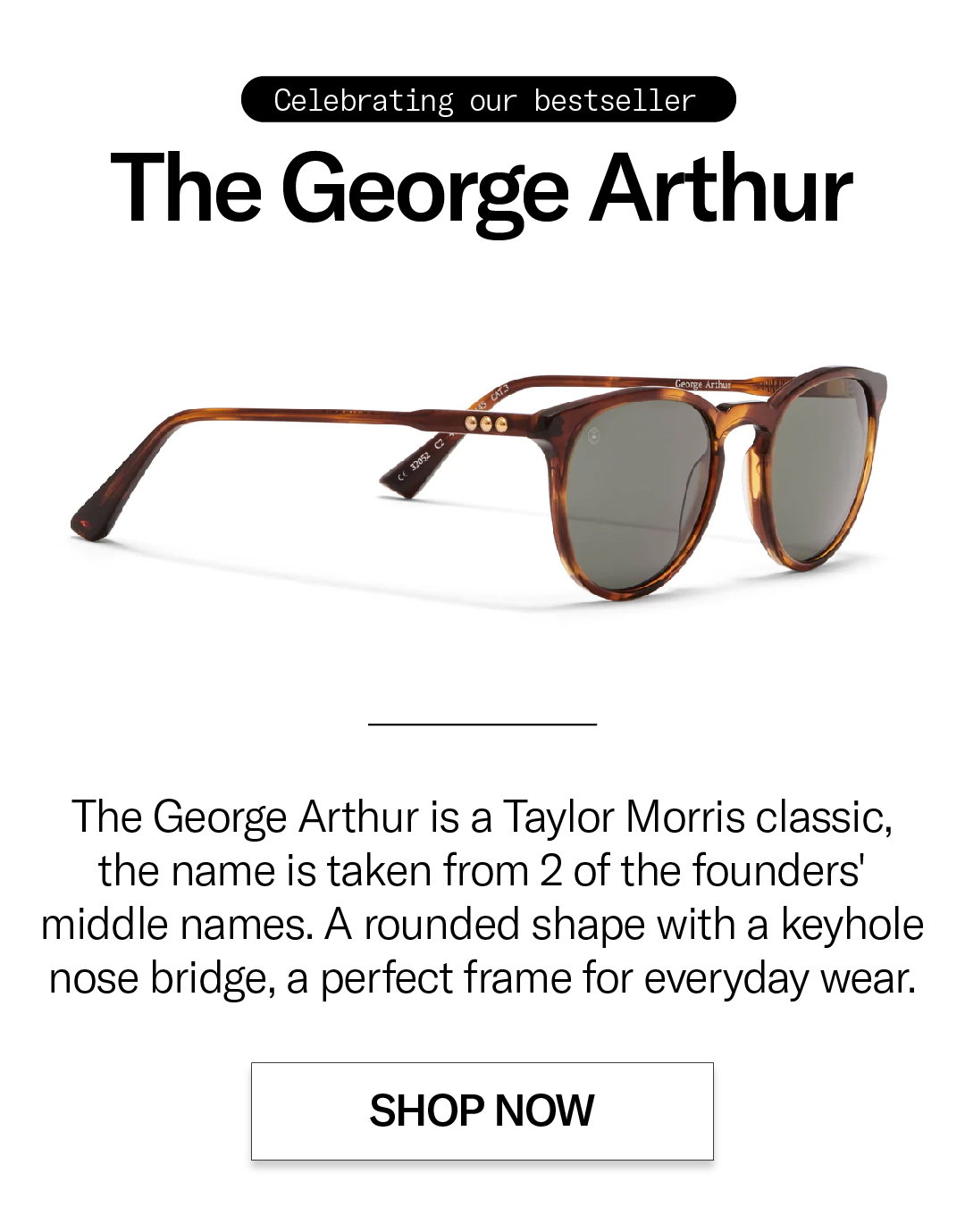 Taylor Morris Eyewear: Celebrating The George Arthur... | Milled
