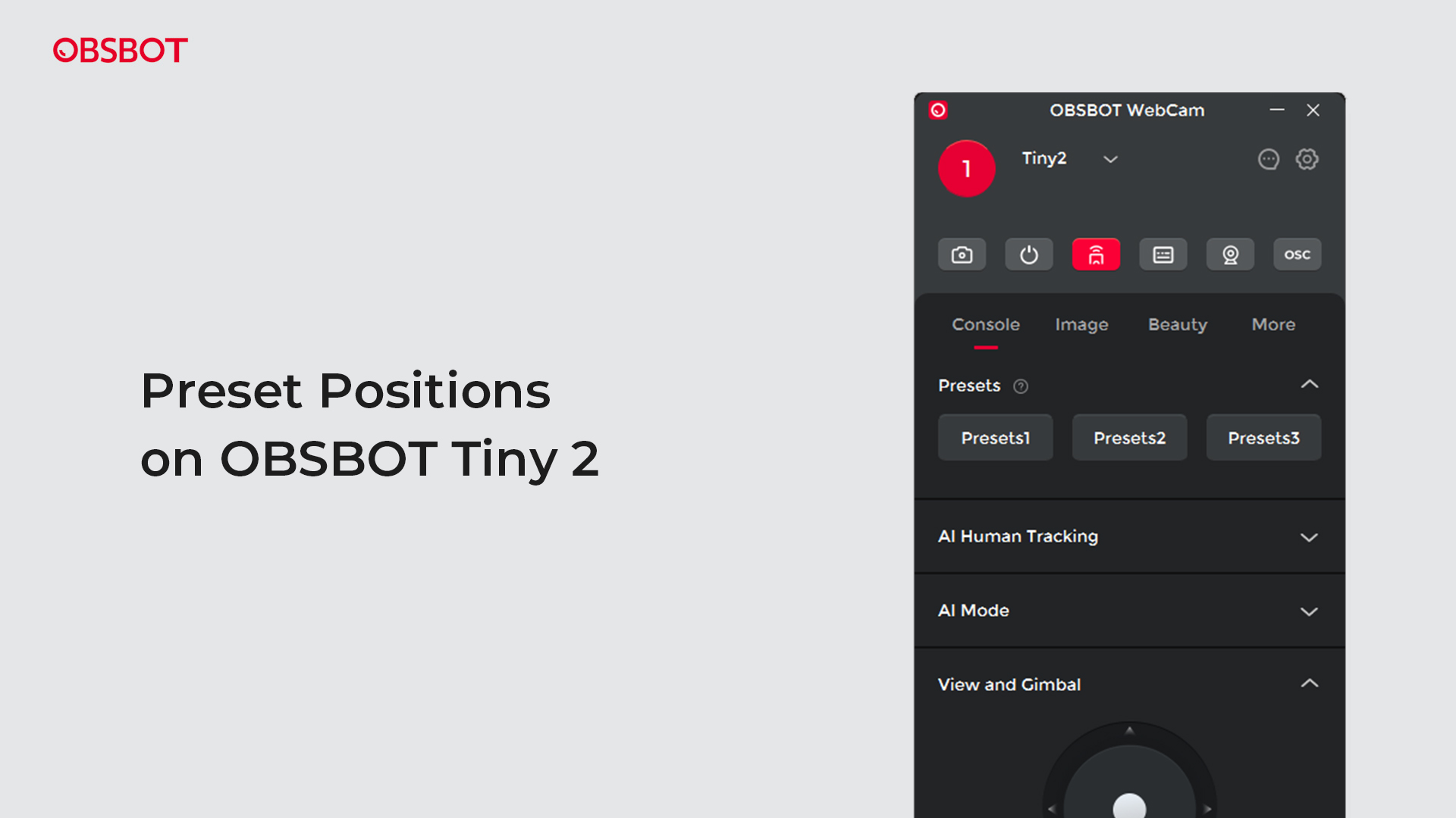 OBSBOT: Introducing Preset Positions of OBSBOT Tiny 2! | Milled