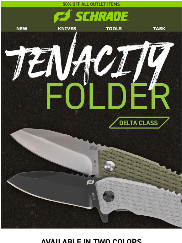 Schrade: Delta Delivers : Tenacity EDC Folder | Milled