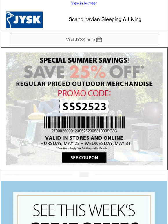 JYSK: Special Summer Savings! New weekly flyer | Milled JYSK: Special Summer Savings! New weekly flyer | Milled