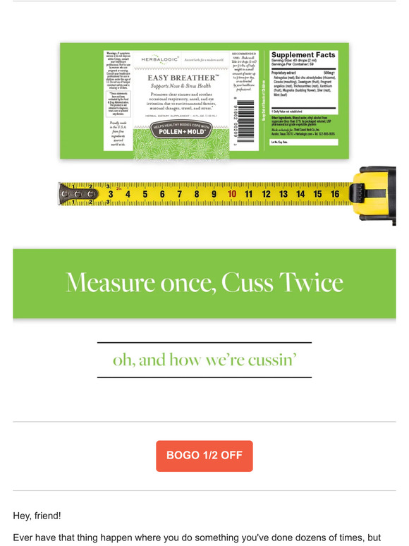 Herbalogic: Measure once, Cut $hi*%WTF! | Milled