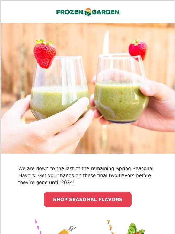 Frozen Garden: 🌸🌷 Grab the last of our Spring Seasonal Flavors before ...