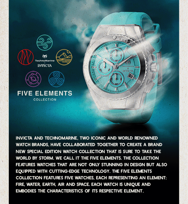 Invicta: Uniting the Best: Invicta x TechnoMarine Five Elements ...