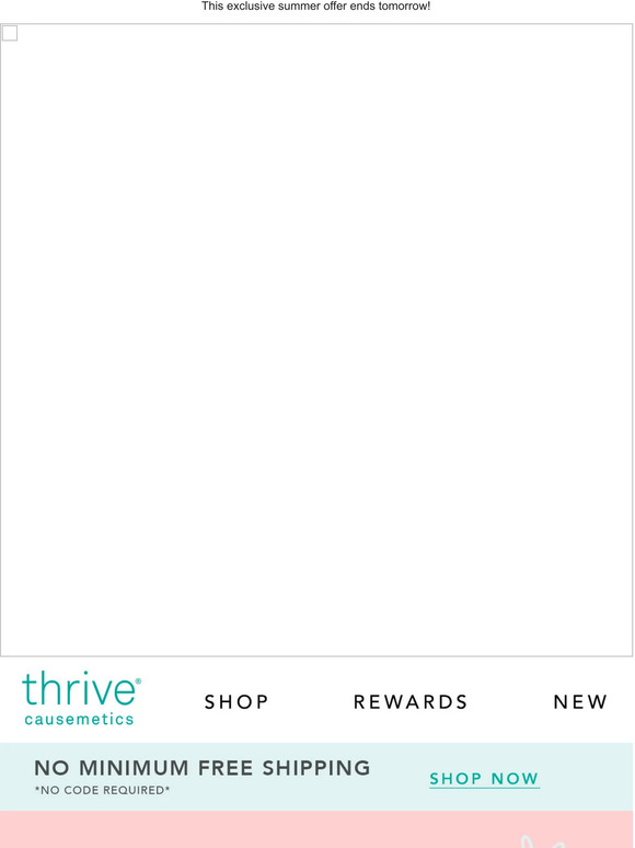 Thrive Causemetics: Free Beauty Faves + Free Shipping | Milled